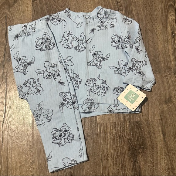 Disney | Matching Sets | 24m Disney Light Blue With Stitch Print Wide ...